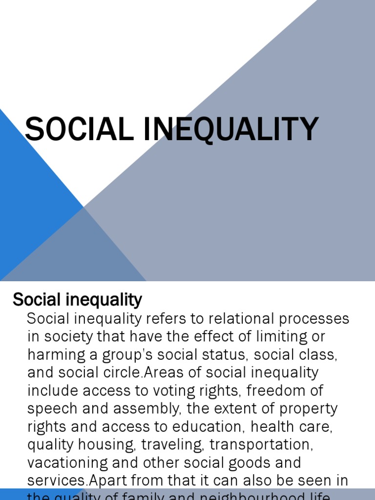 Social Inequality | PDF | Social Inequality | Discrimination & Race Relations