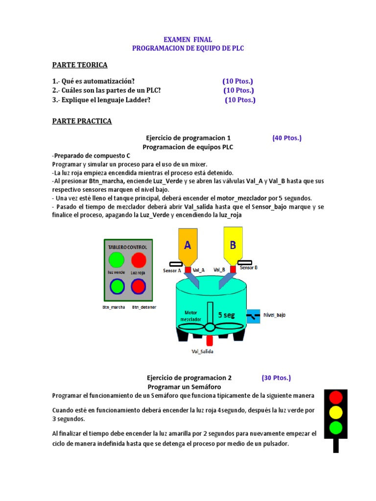 Examen PLC | PDF