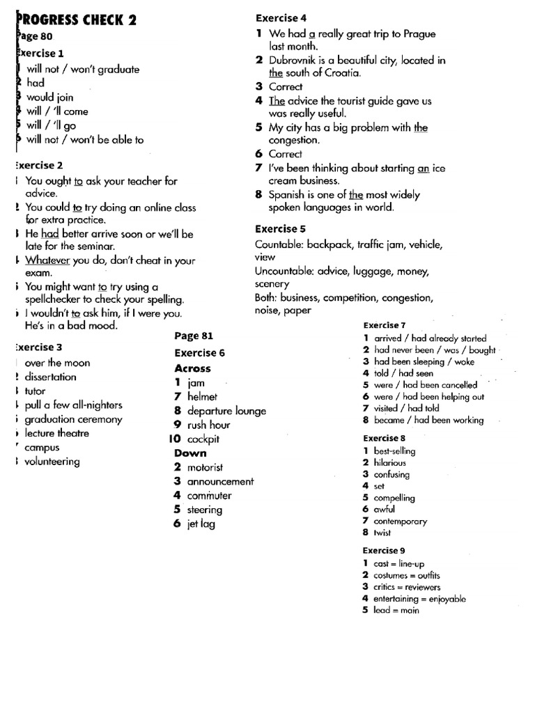 Progress Check 2 Answers | PDF