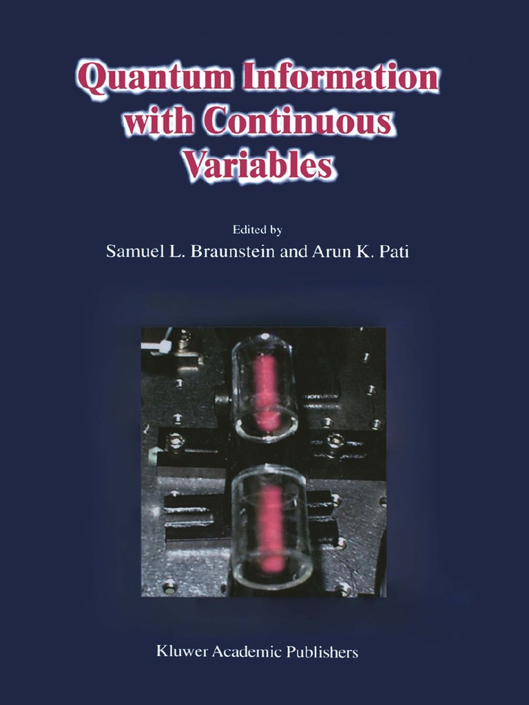 2003 Book QuantumInformationWithContinuo PDF | PDF | Quantum Computing ...
