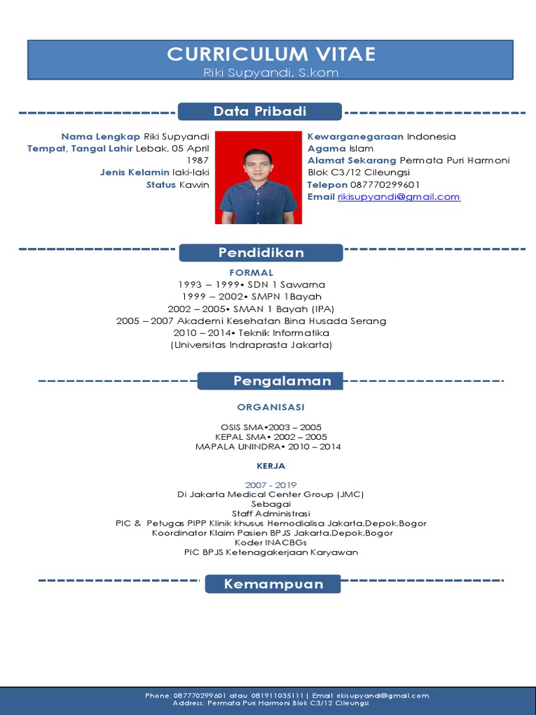 CV Riki Supyandi | PDF