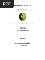 CONTOH LAPORAN STUDY TOUR KE YOGYAKARTA Kelompok 1 | PDF