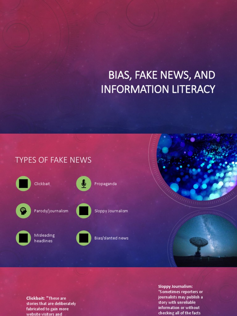 Bias, Fake News and Information Literacy11 | PDF | Journalism | News