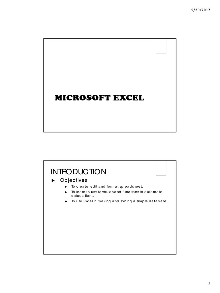 LESSON 2.2b - Microsoft Excel | PDF | Spreadsheet | Chart