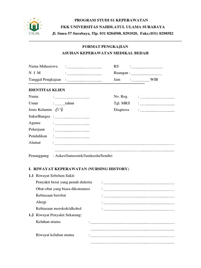 Format Askep KMB-1-1-1 | PDF