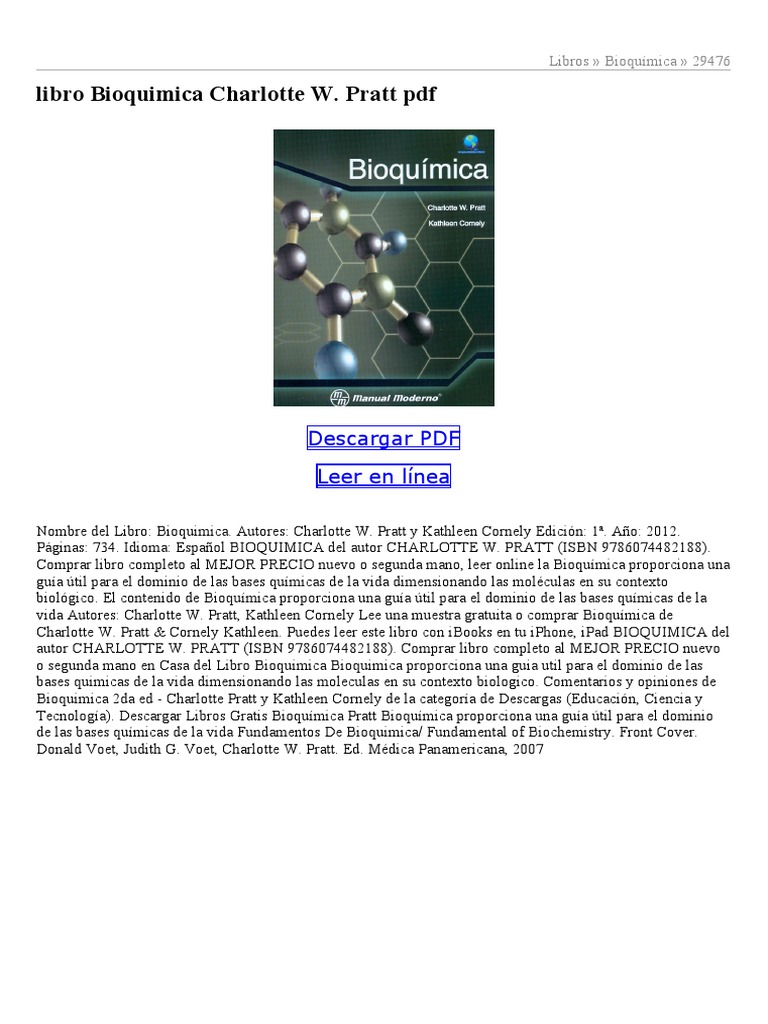 Bioquimica PDF | PDF