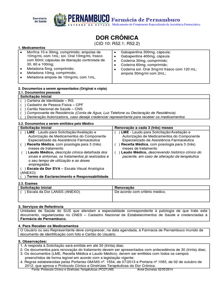 Escala EVA e Lanns | Dor | Farmacêutico