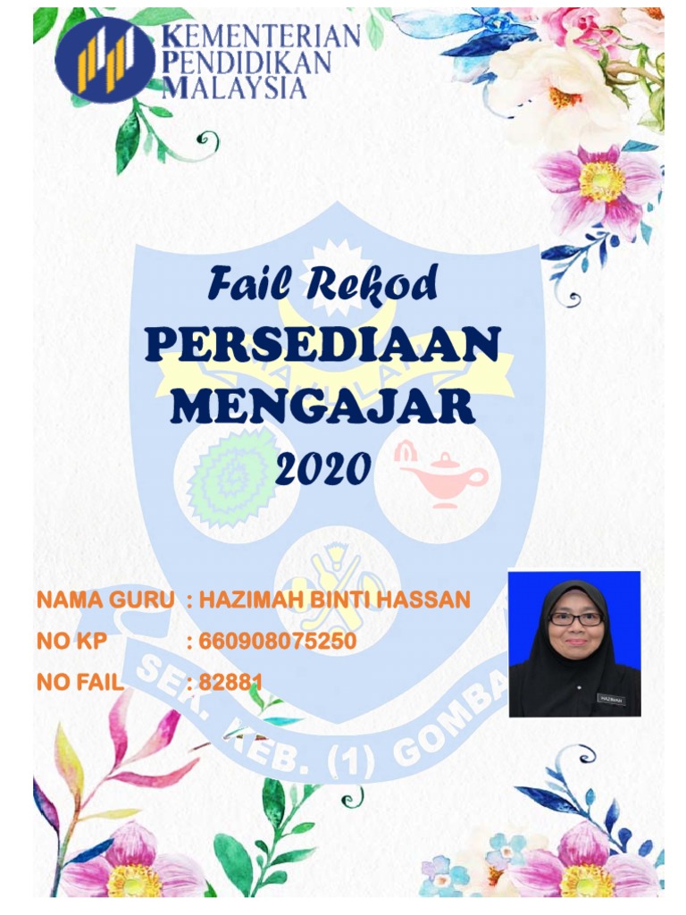 Muka Depan Buku Rekod Mengajar PDF | PDF