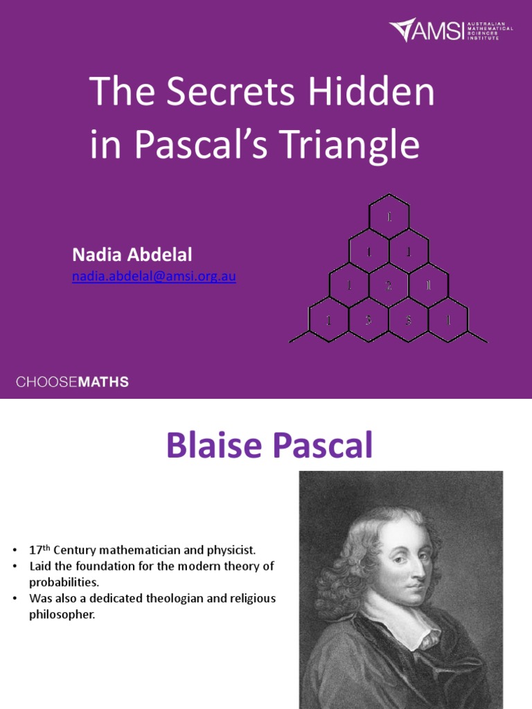Pascals Triangle MAV17 | PDF | Fractal | Discrete Mathematics
