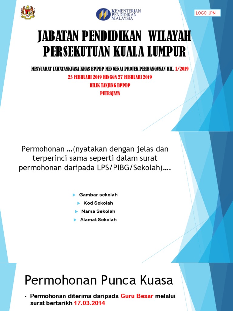 Format PEMBENTANGAN JPN | PDF