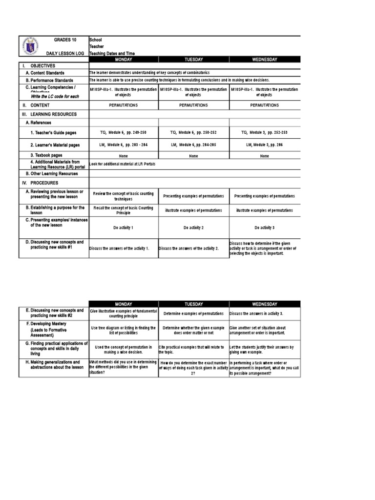 Grade 10 3RD Quarter | Download Free PDF | Learning | Teachers