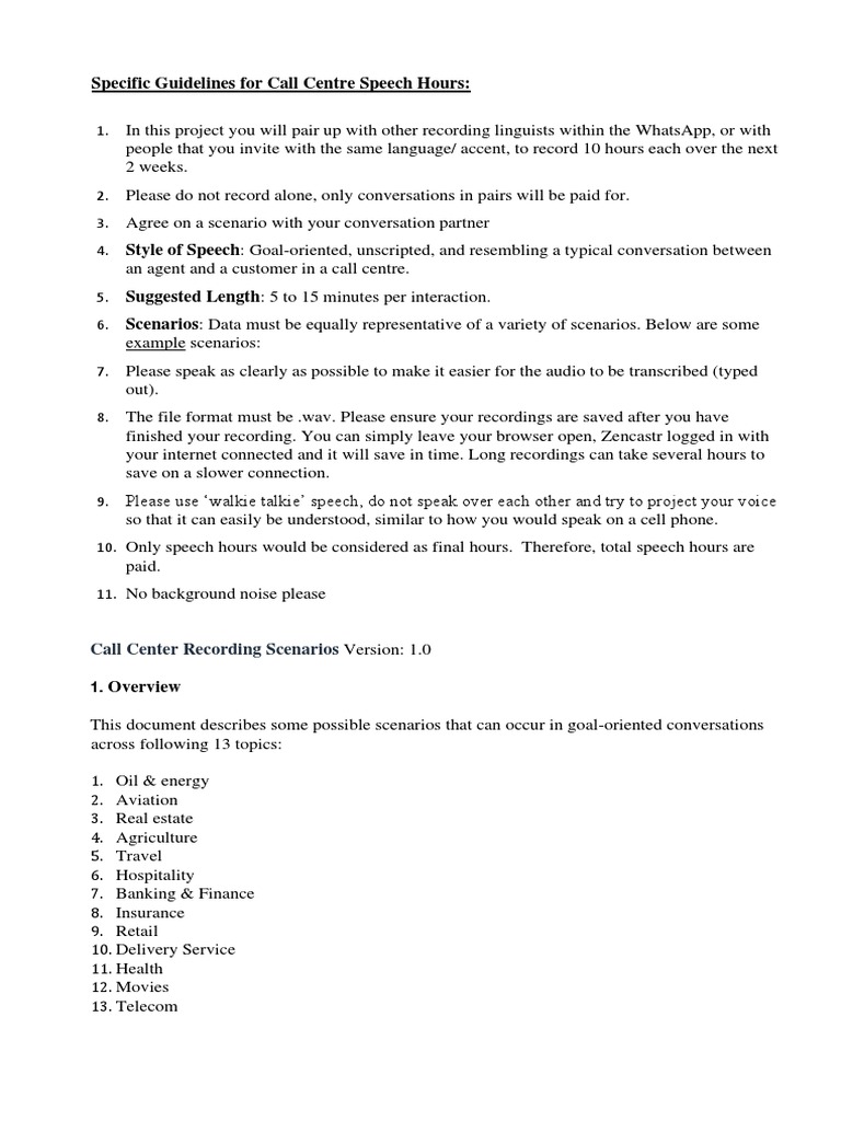 Detailed Call Centre Scenarios V1.0 281219 Guidelines PDF | PDF | Air ...
