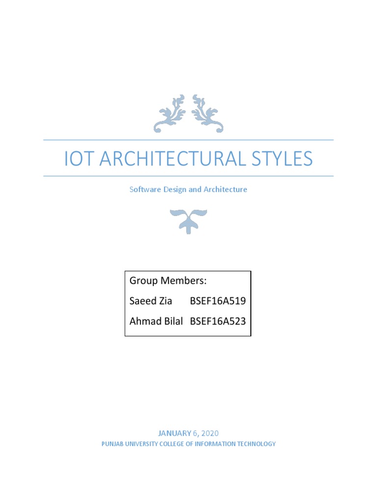 IOT | PDF | Internet Of Things | Service Oriented Architecture