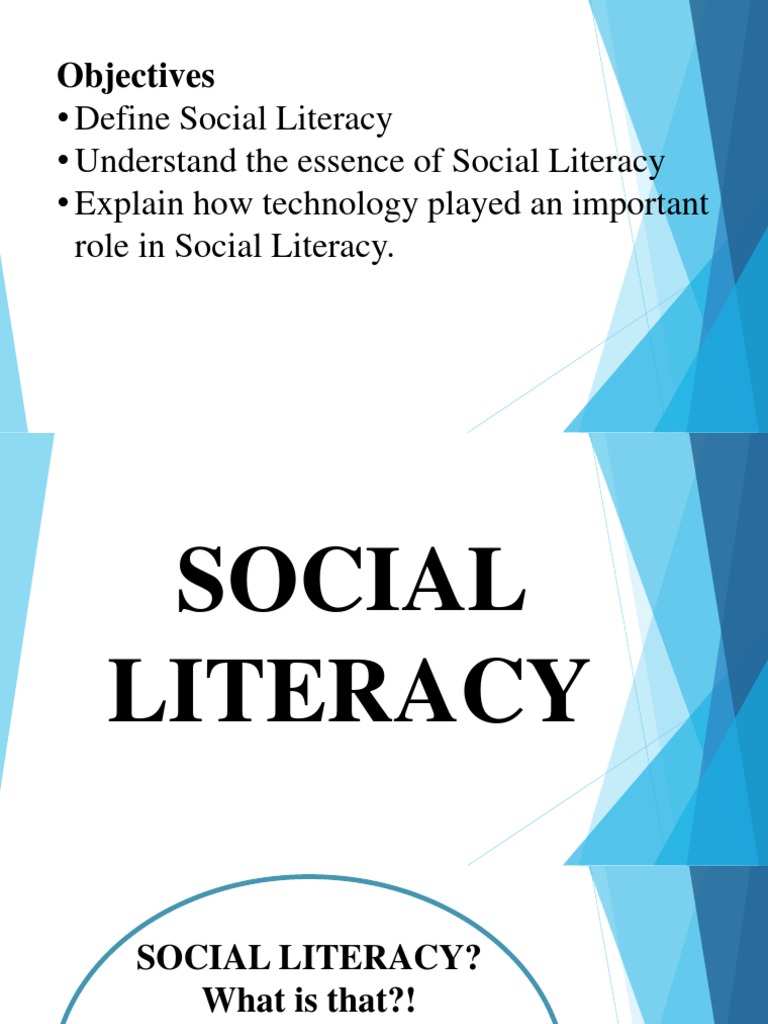 Social Literacy | PDF | Literacy | Social Group