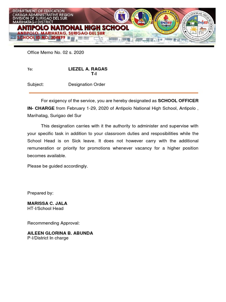 Designation Order | PDF