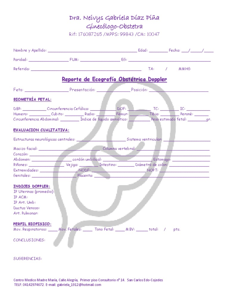 Formato Ecografia | PDF | Feto | Anatomía humana