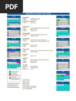 2018-19 School Calendar Overview | PDF | Observances | Holidays