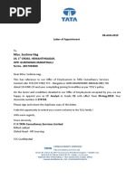 TCS - Offer Letter | PDF