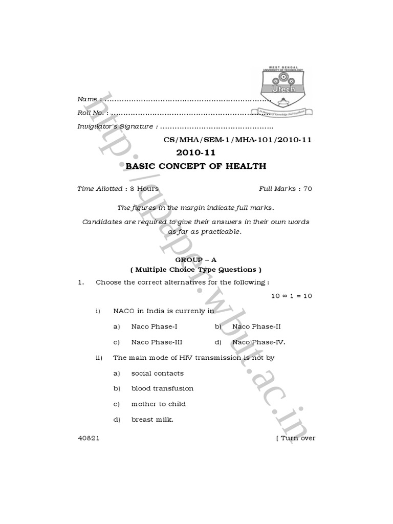 Mha 101 | PDF | Health Care | Medicine