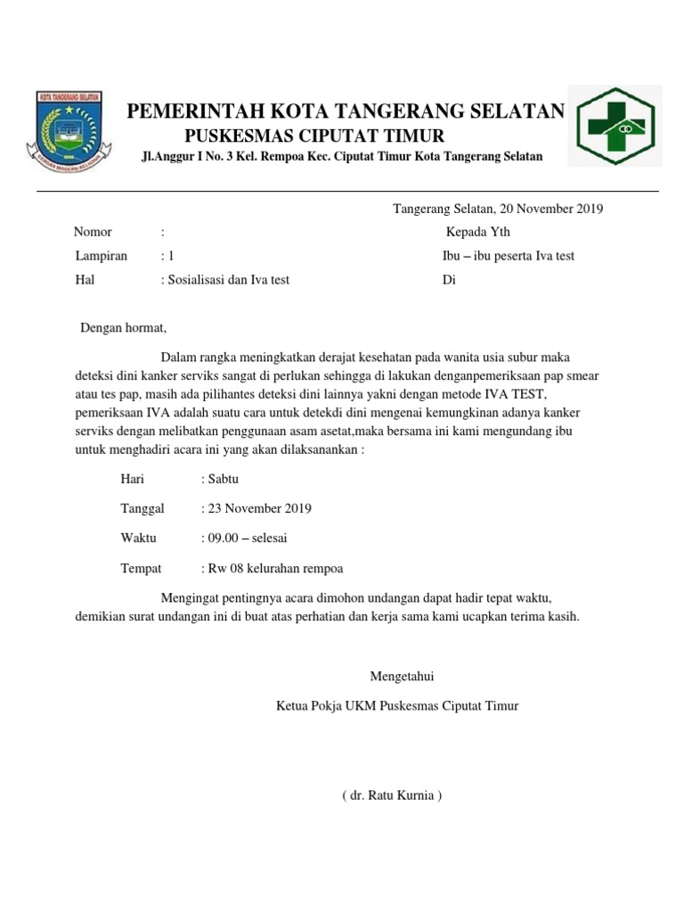 Sosialisasi Tes IVA untuk Wanita | PDF
