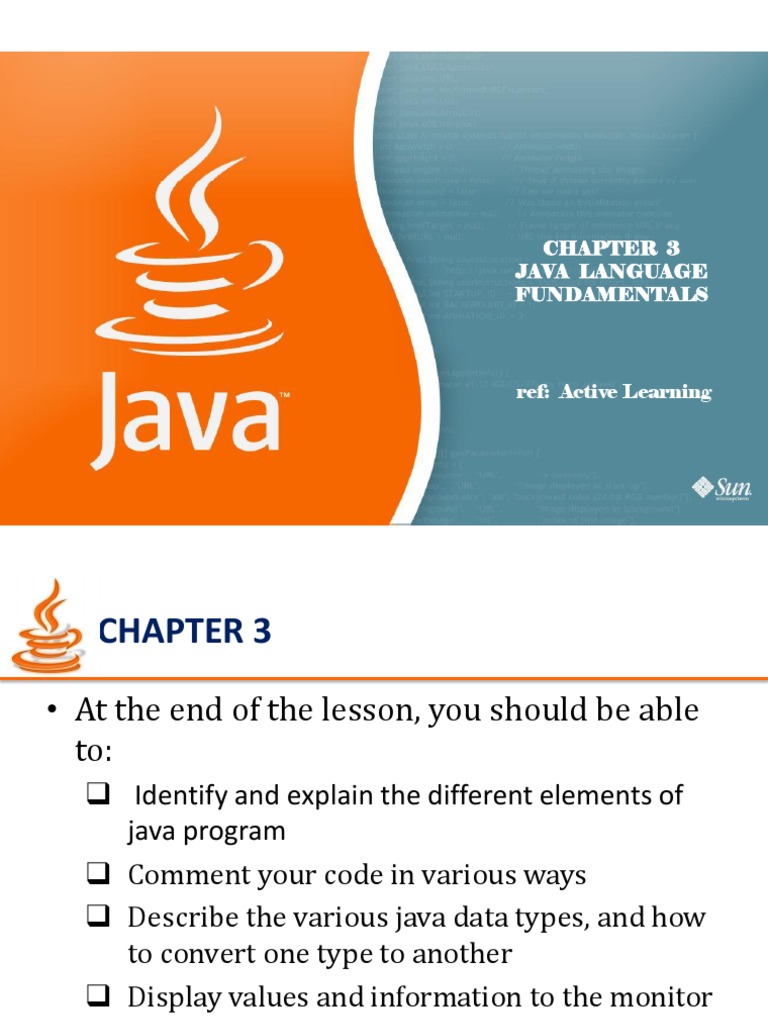 Java Fundamentals Pdf Data Type Integer Computer Science