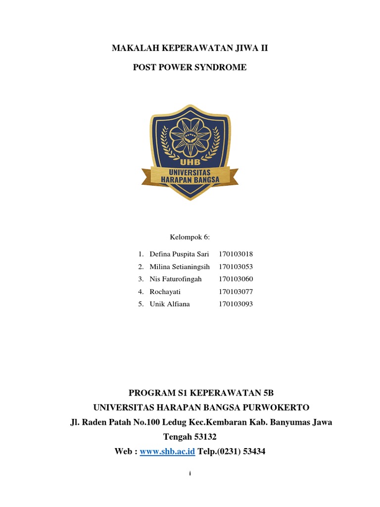 Post Power Syndrome Print | PDF