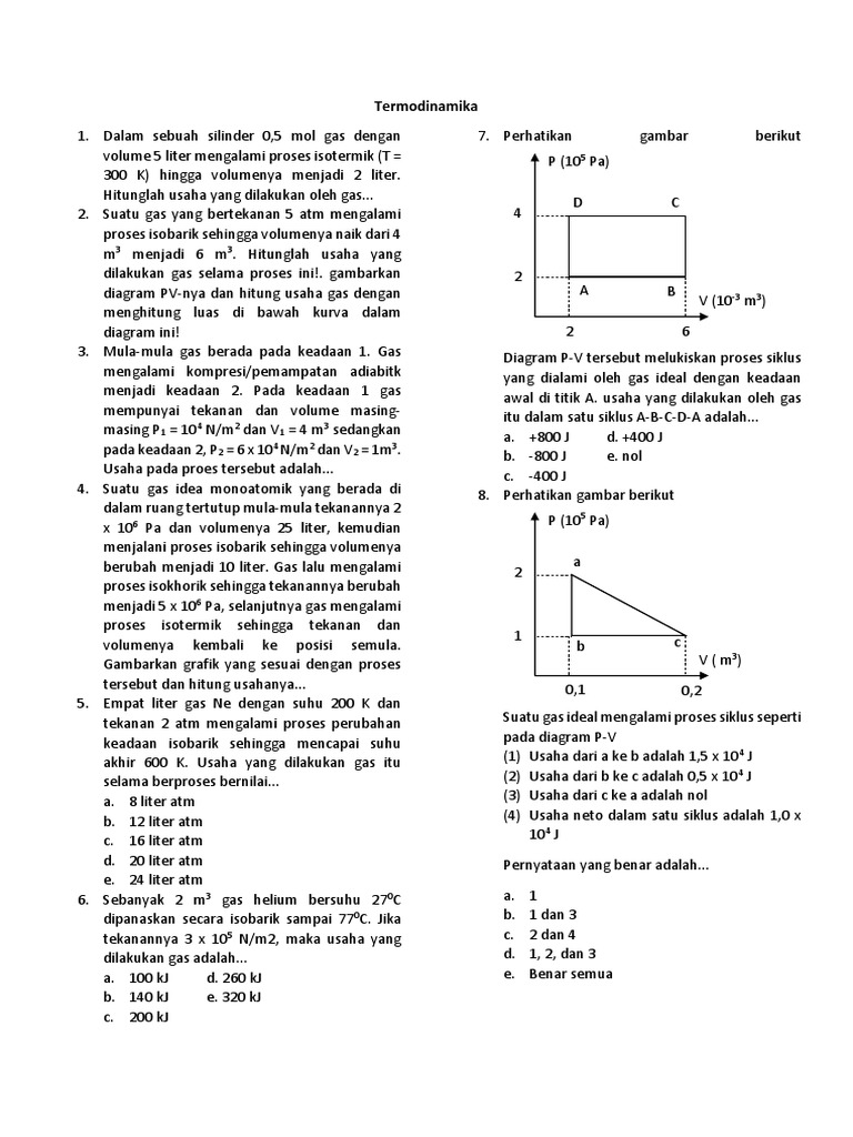 Termodinamika 1 | PDF | Sains & Matematika