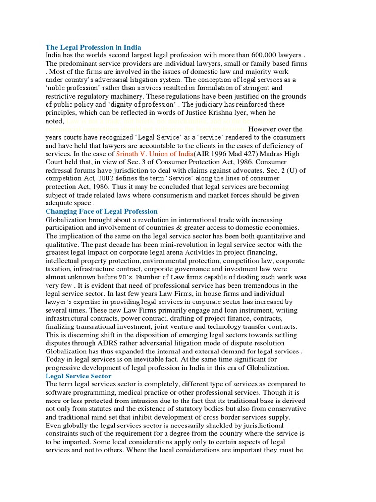 The Legal Profession in India | Lawyer | Advocate