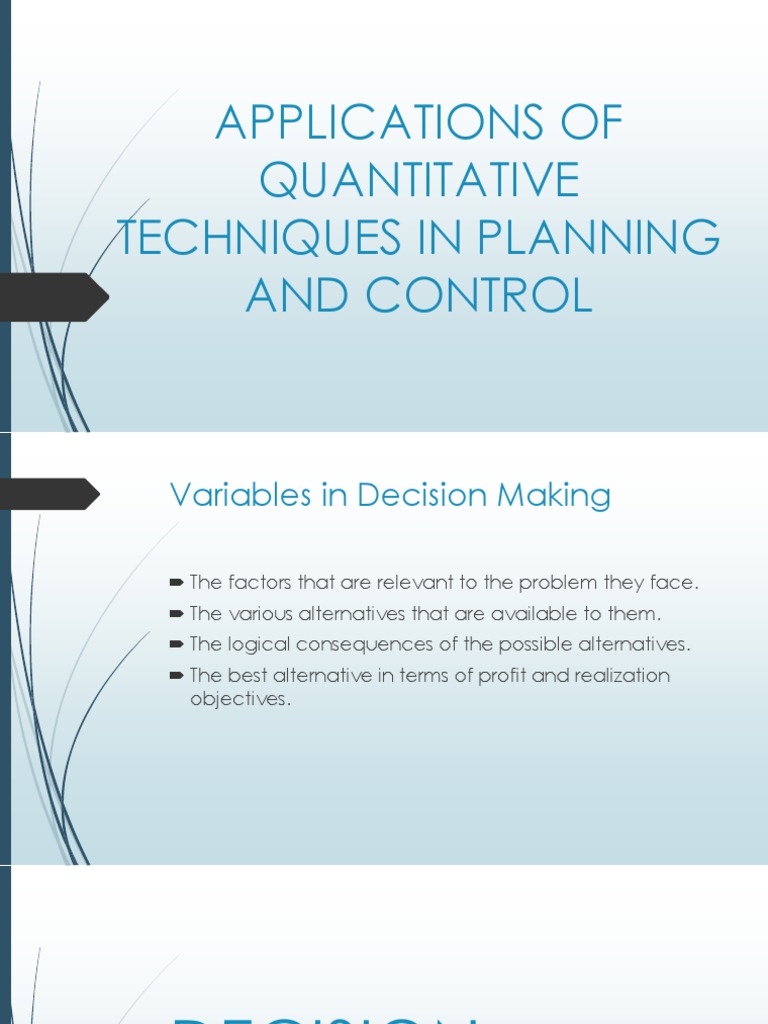Quantitative Techniques Group 1 Final | PDF | Inventory | Mathematical ...