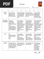 Solo Singing Competition Rubrics 2020 | PDF | Singing | Human Voice