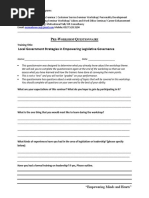 Pre and Post-Evaluation Form | PDF | Applied Psychology | Behavior ...