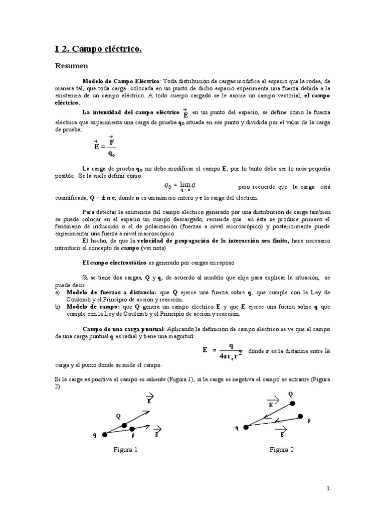 Fisica II-Practica 03-CampoElectrico | PDF | Campo (física) | Campo ...