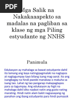 Epekto NG Pagliban Sa Klaseng Mga Kabanata 1 | PDF