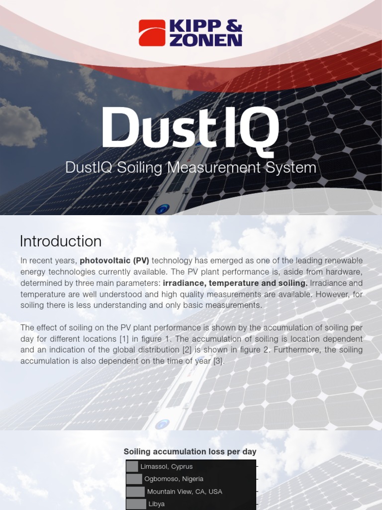 Whitepaper DustIQ Soiling Measurement System | PDF | Photovoltaics ...