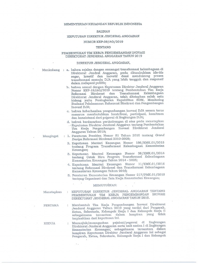 SK Tim Inovasi | PDF