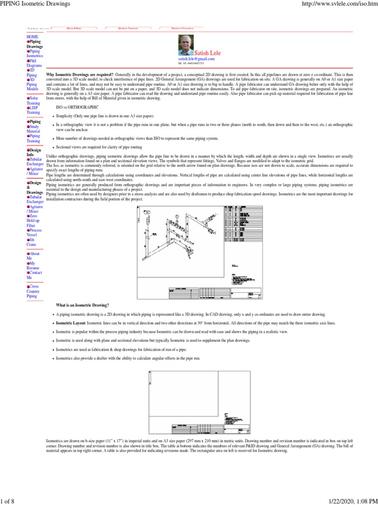 Piping Isometric Drawing Guide | PDF | Pipe (Fluid Conveyance) | Valve