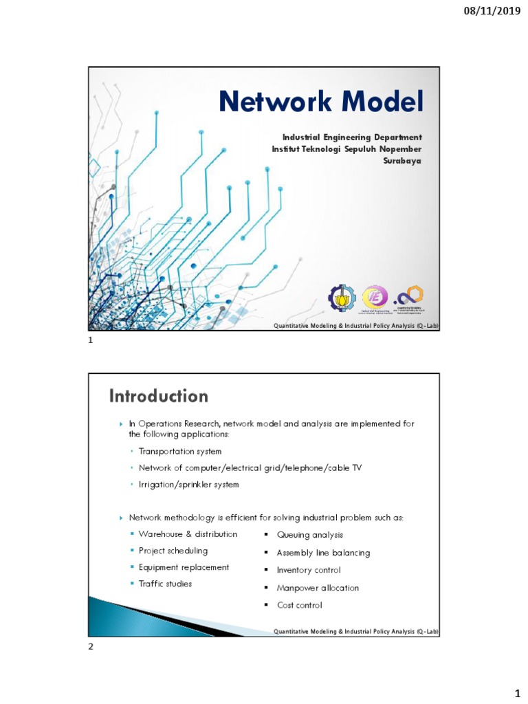 2019 Lecture 13 - Network Model PDF | PDF | Computer Network | Policy Analysis