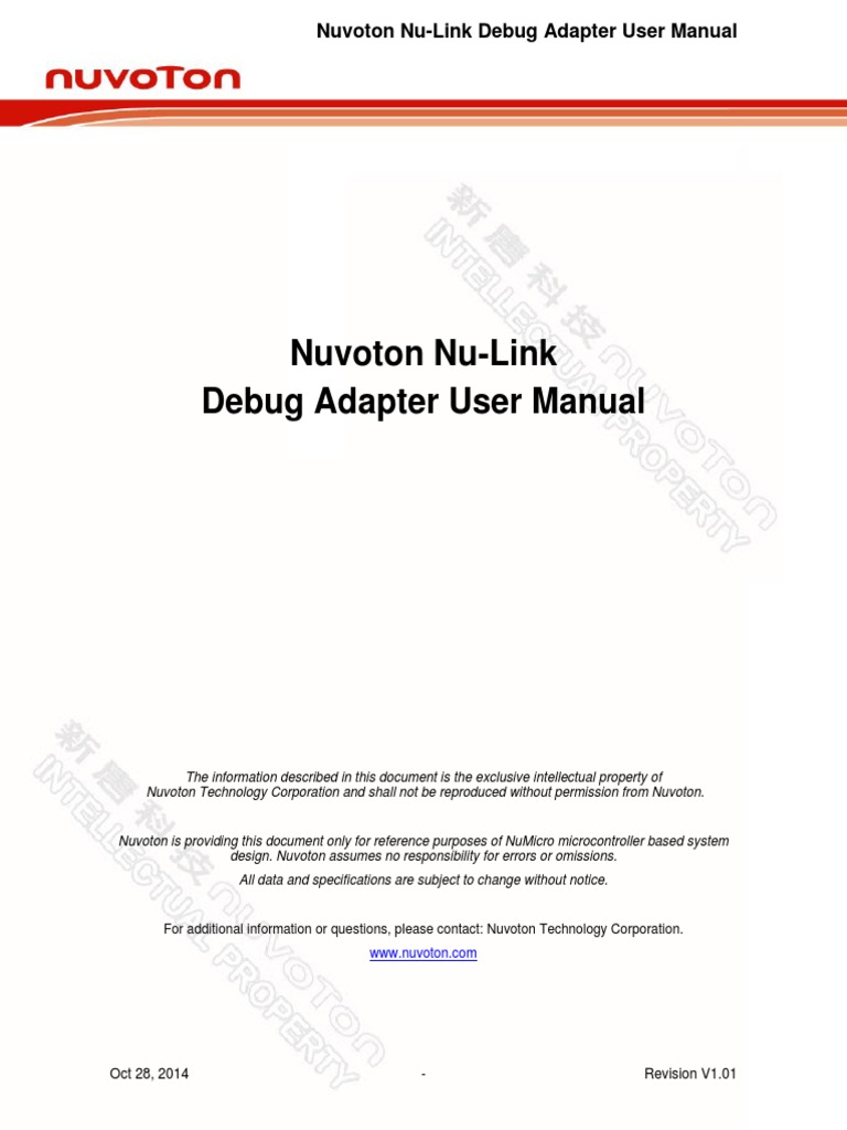 NuLink Adapter User Manual EN V1.01 | PDF | Usb | Debugging