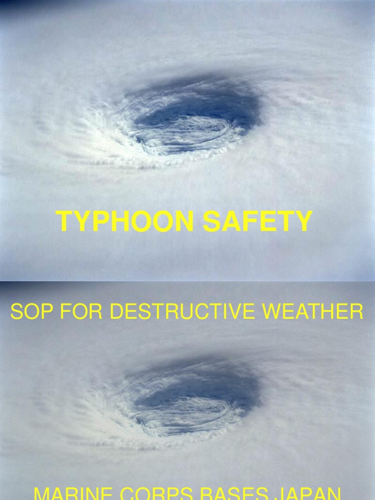 Safety Typhoon Training Presentation | PDF | Tropical Cyclones ...