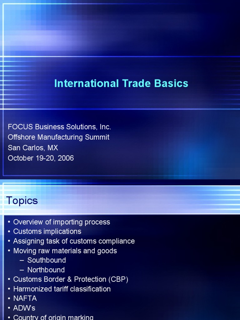 Importing and Customs Compliance Guide | PDF | U.S. Customs And Border ...