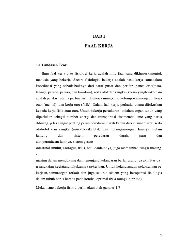 Contoh Laporan Praktikum Tentang Faal Kerja | PDF