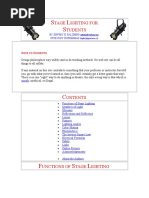 Stage Lighting Guidebook | PDF | Electromagnetic Radiation | Optics