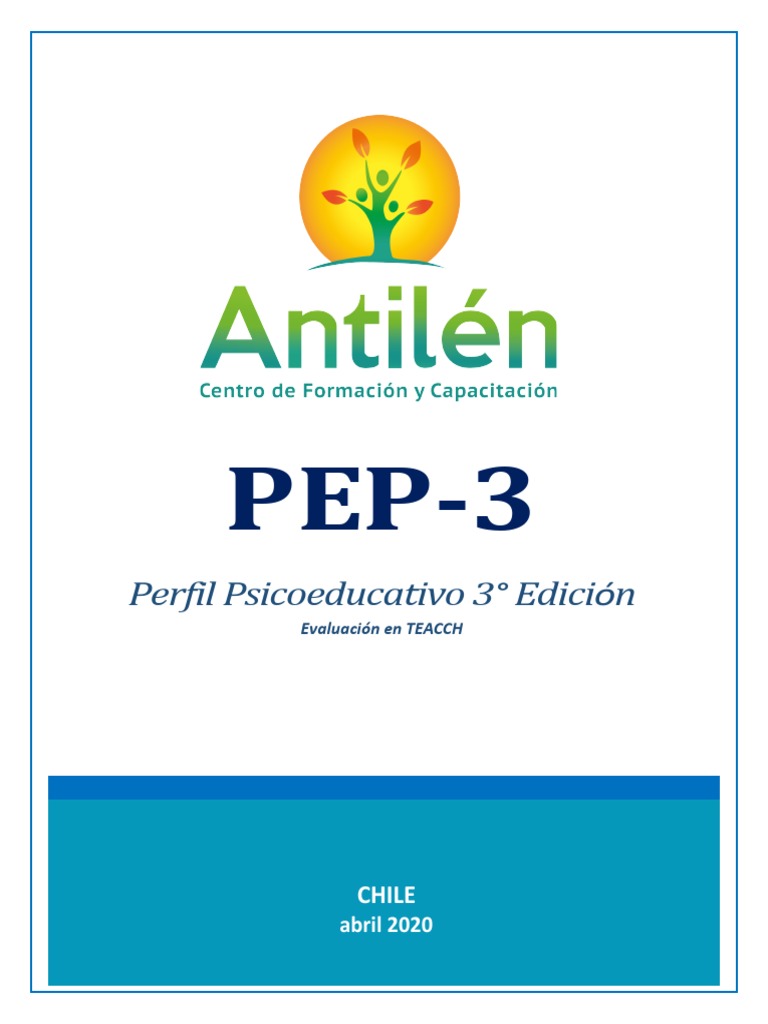 Evaluación Psicoeducativa PEP-3 TEA | PDF | Espectro autista | Aprendizaje
