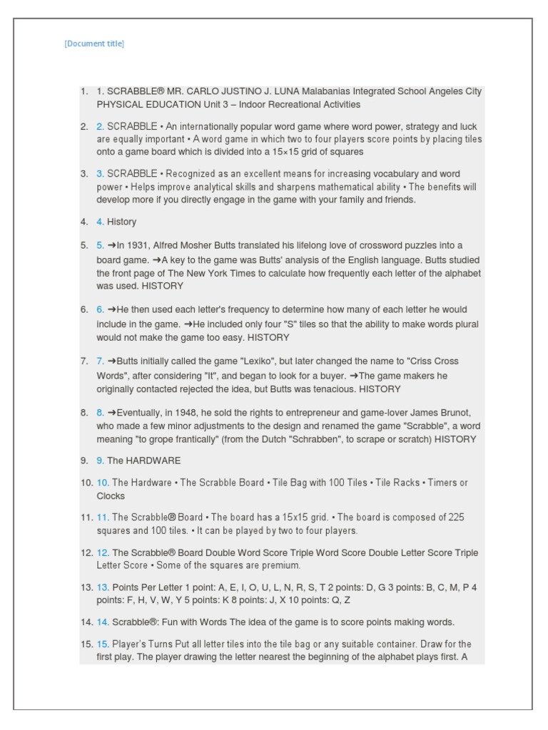 1 | PDF | Games Of Mental Skill | Gaming