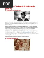 10 Seniman Terkenal Indonesia dan Karya | PDF | Seni