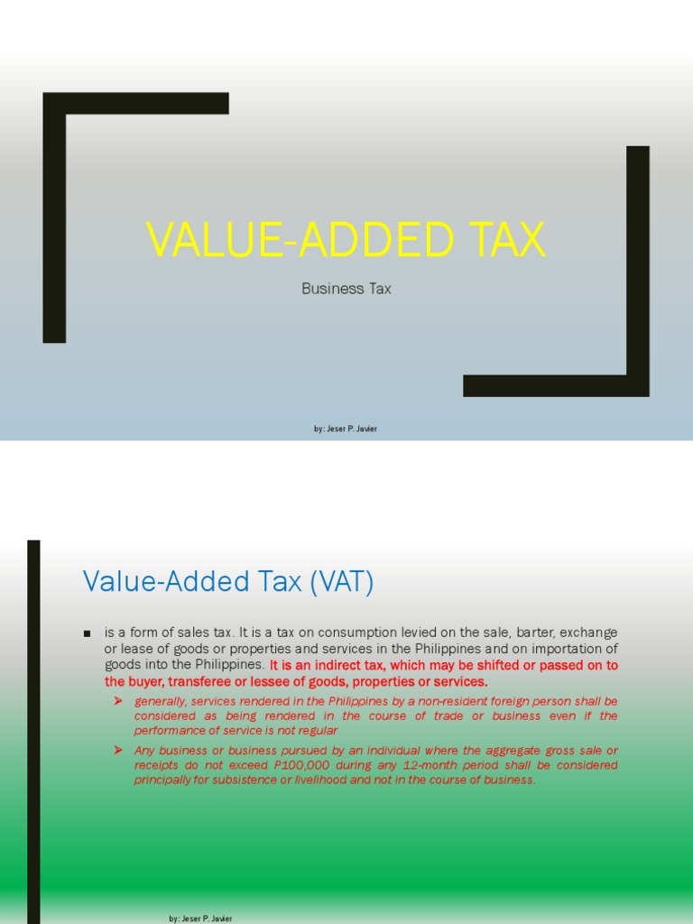 VAT Zero-Rated and VAT Exempt | PDF | Value Added Tax | Taxation In The ...