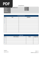 Matters Arising Template | PDF