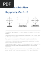 Pipe Support Design Guidelines | PDF | Pipe (Fluid Conveyance) | Corrosion
