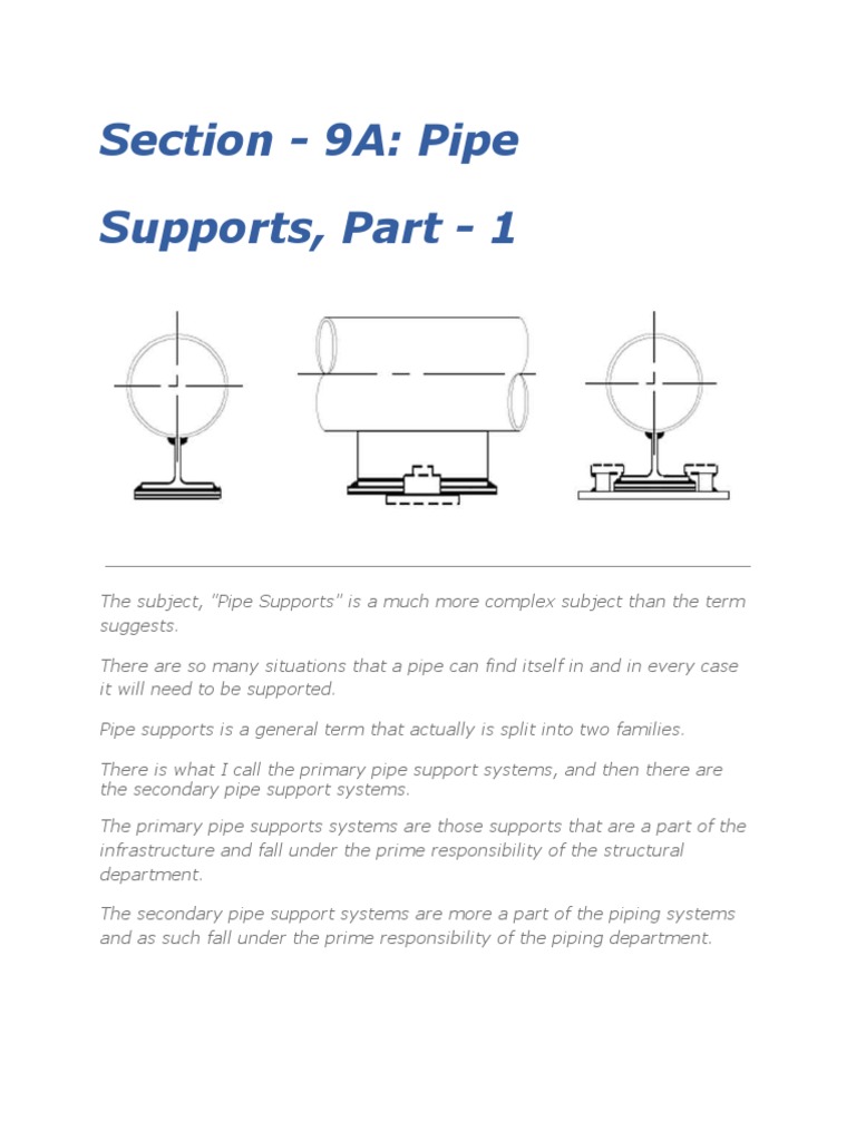 18.pipe Supports | PDF | Structural Steel | Pipe (Fluid Conveyance)