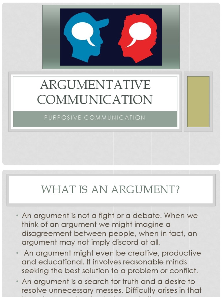 Purposive Communication | PDF | Argument | Logos
